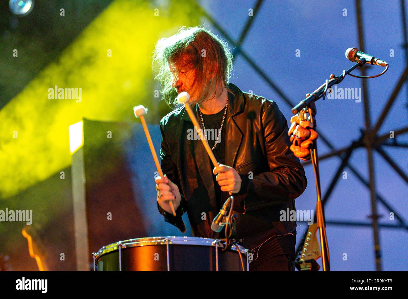 Rodrigo D'Erasmo during the Italian singer Music Concert Diodato - Cosi ...