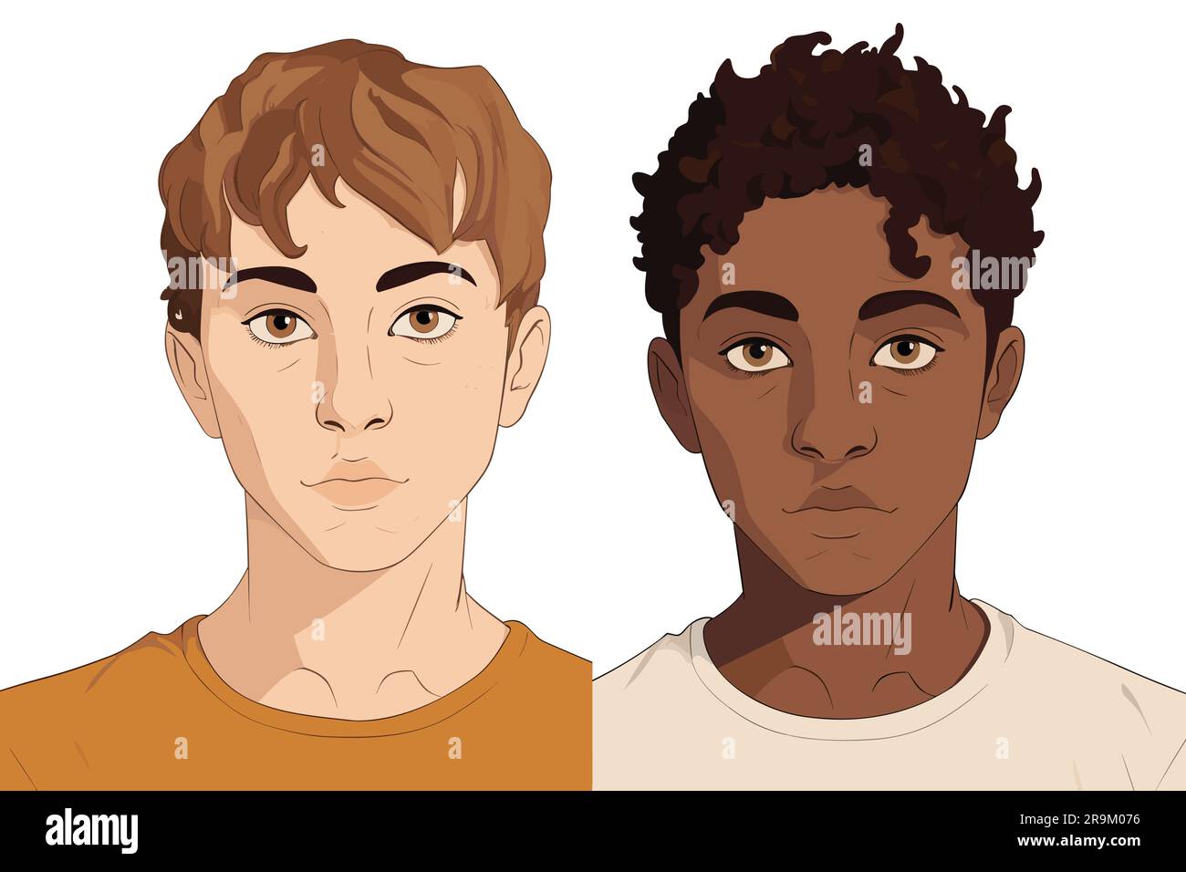 Portrait serious looking man Stock Vector Images - Alamy