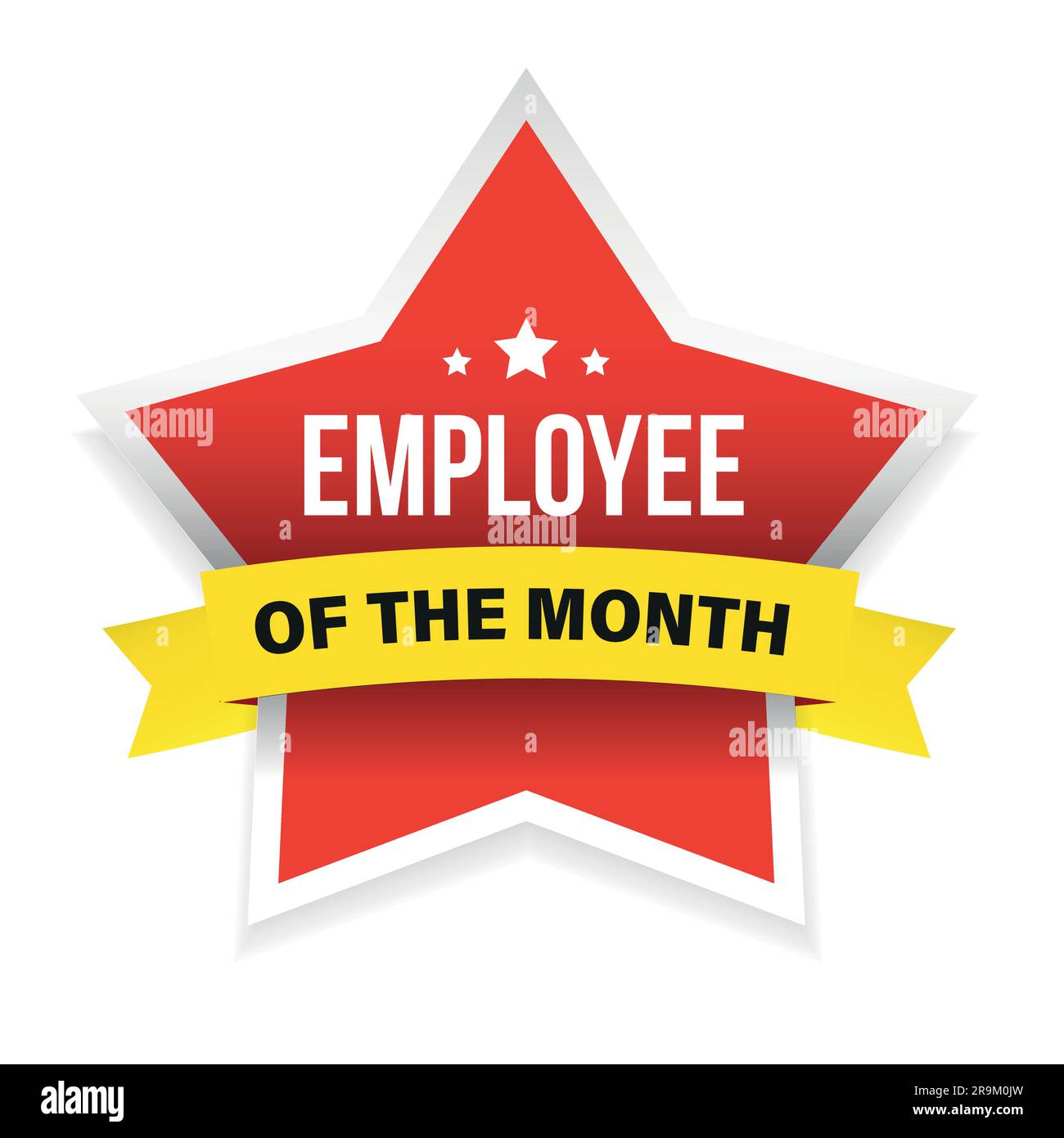 Best Employee of the Month award badge Stock Vector Image & Art - Alamy