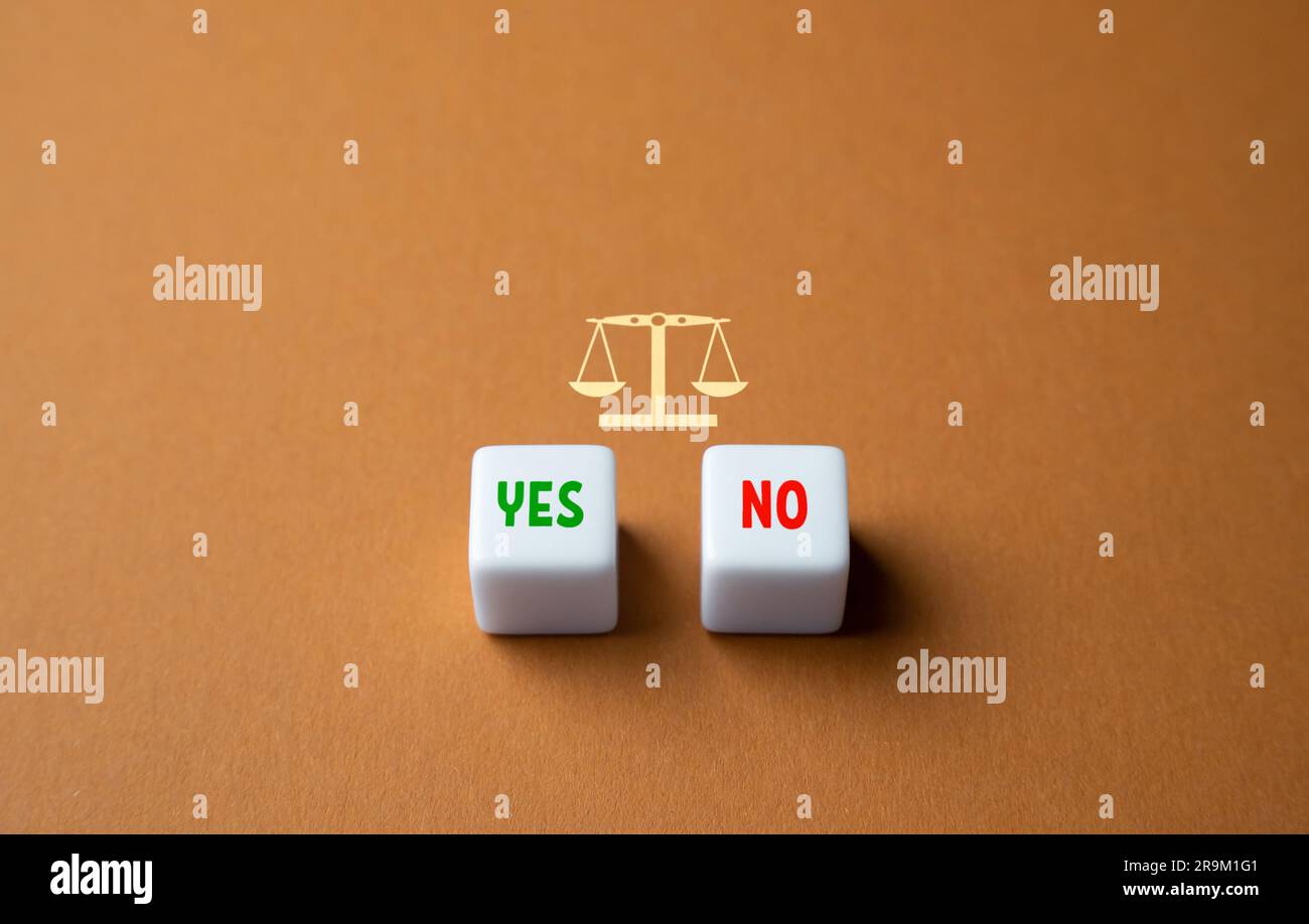 Weigh everything for yes or no. Dispute resolution in court. Choice ...