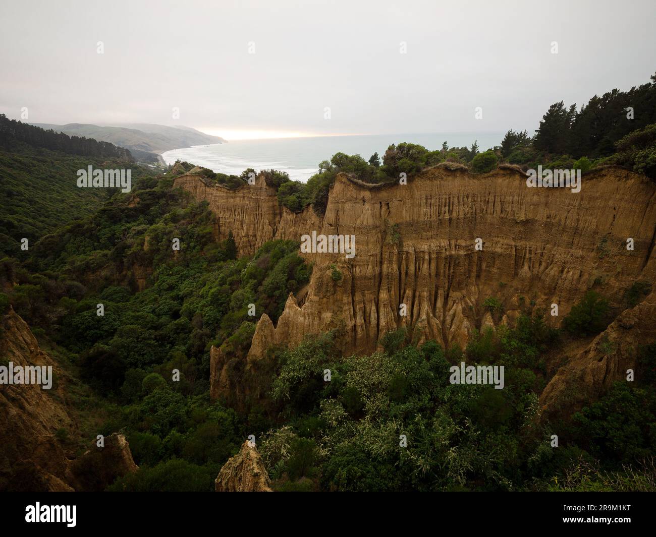 Bizarre pillars and columns rock formations, natural erosion of clay ...