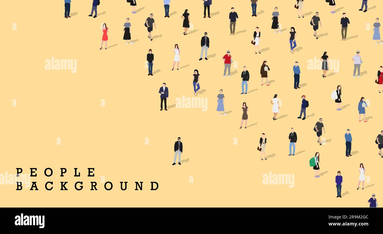 A large group of people. People background. Big people crowd. Diverse ...