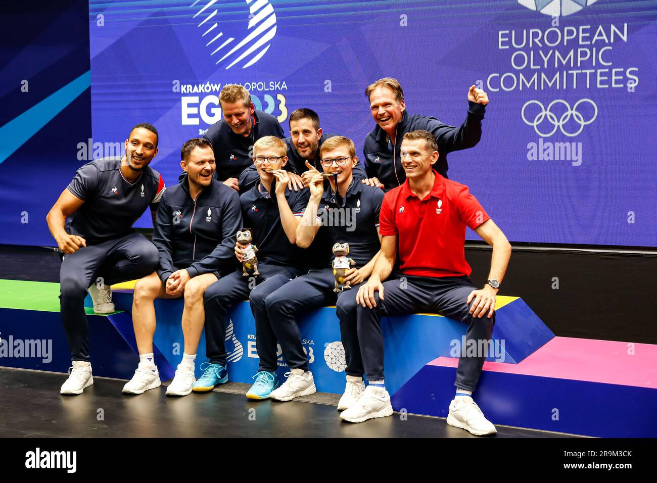 Krakow, Poland. 27th June, 2023. French team pose to be photographed as ...