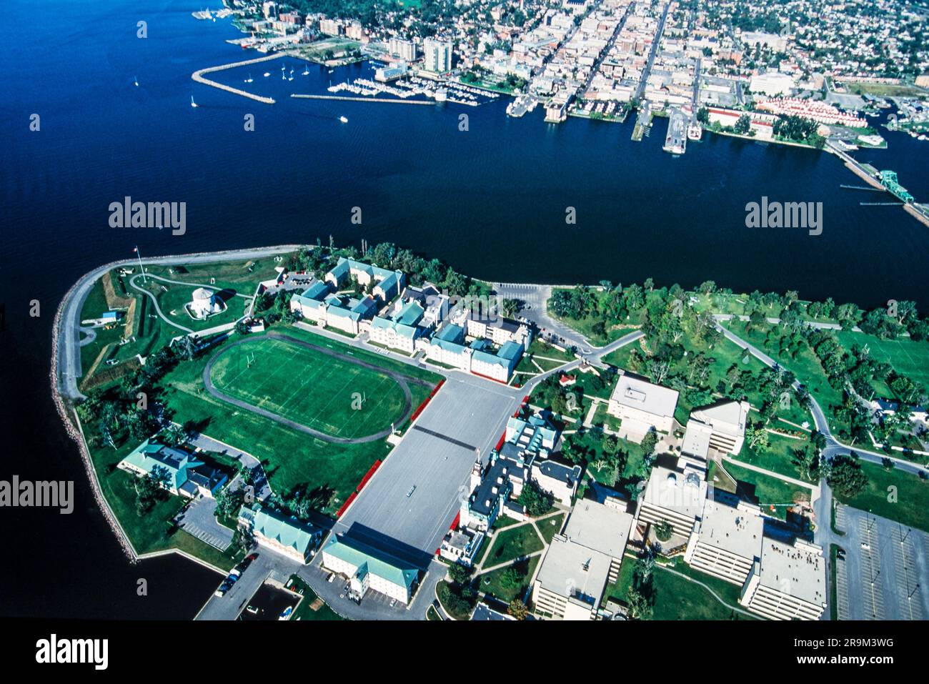 Aerial image of Old Fort Henry, Kingston, Ontario, Canada Stock Photo ...