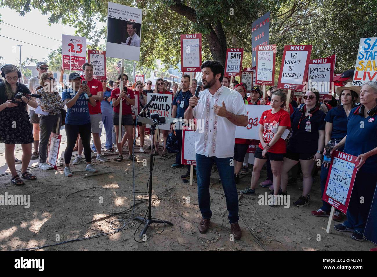 Patient Ratios. 27th June, 2023. Congressman Greg Casar attends the ...