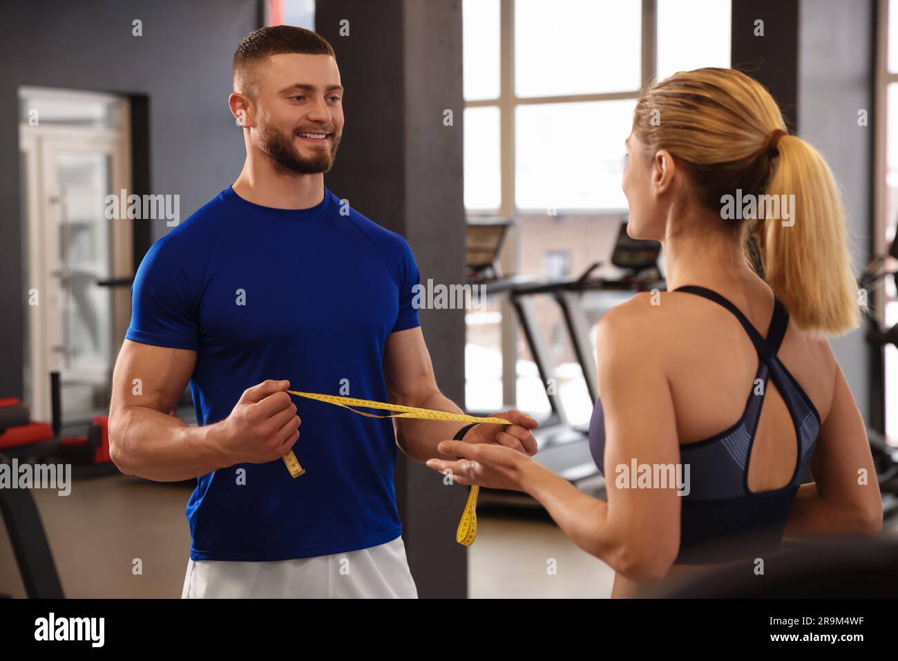 Gym discussion hi-res stock photography and images - Alamy