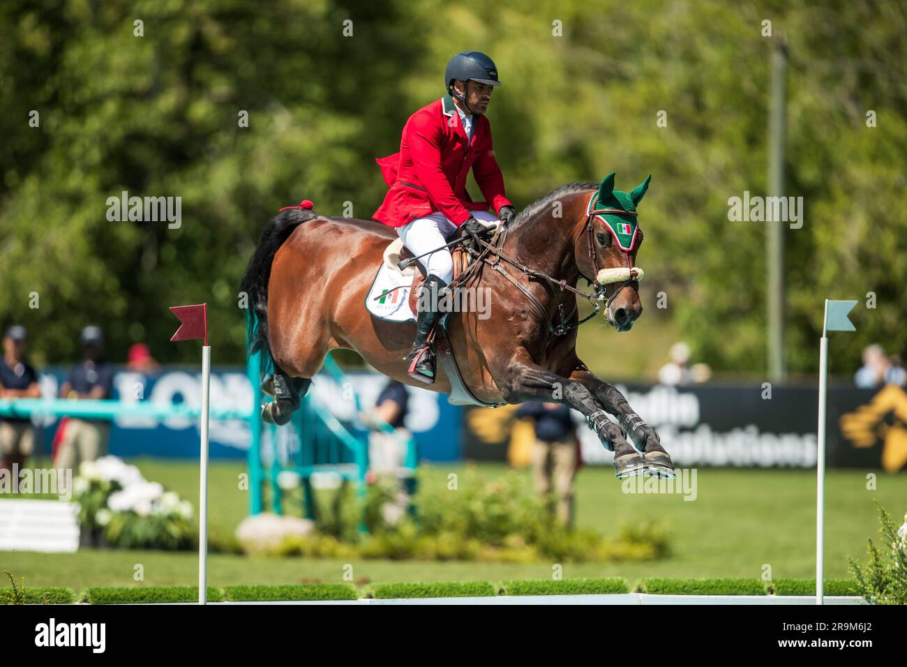 Alberto Sanchez-Cozar of team Mexico competes in the FEI Nations Cup on ...
