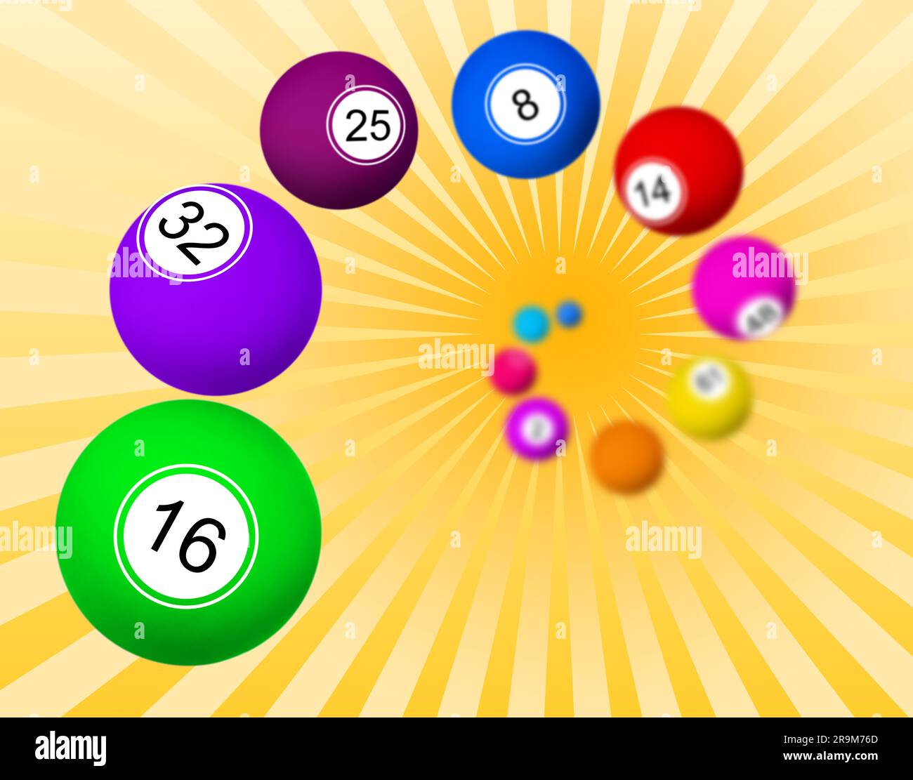 Lottery balls motion hi-res stock photography and images - Alamy