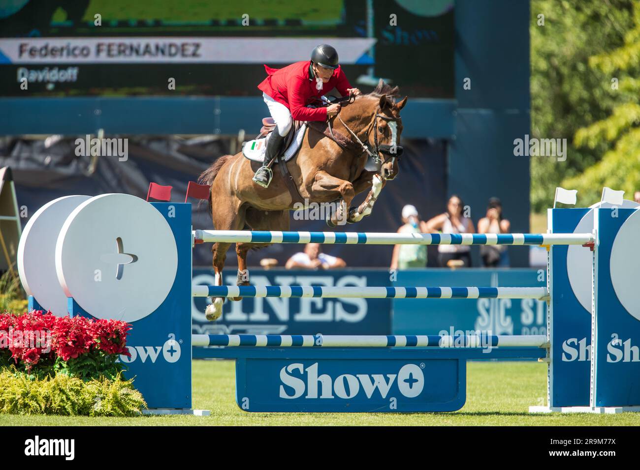 Federico Fernandez of team Mexico competes in the FEI Nations Cup on ...