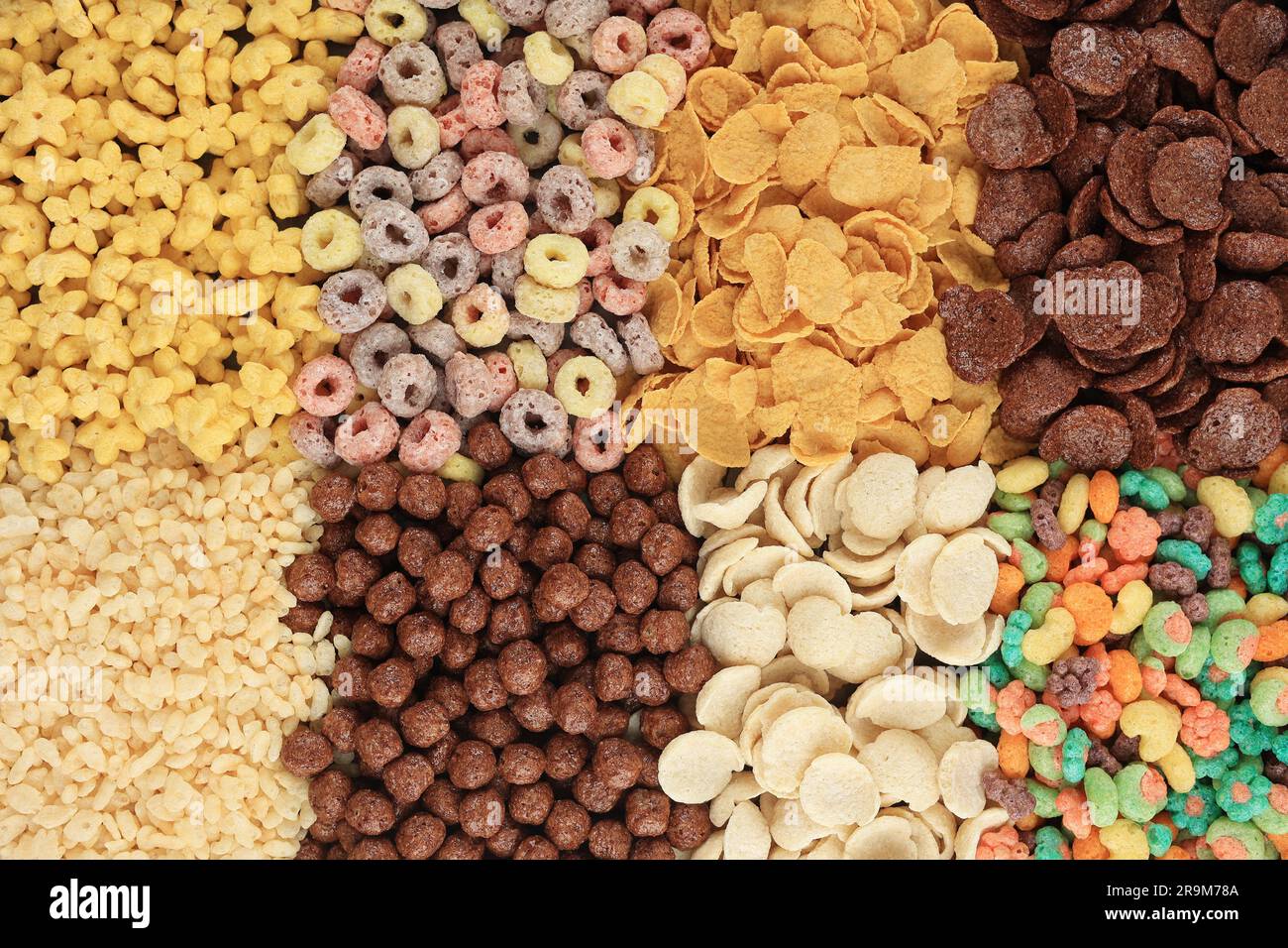 Various Cereal Breakfast, Corn Flakes, Chocolate Ball, Honey Star, Rice ...