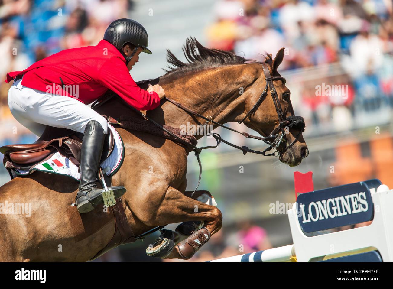 Federico Fernandez of team Mexico competes in the FEI Nations Cup on ...
