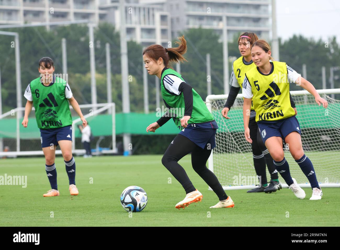 Chiba, Japan. 27th June, 2023. (L to R) Manaka Matsukubo, Yui Hasegawa ...