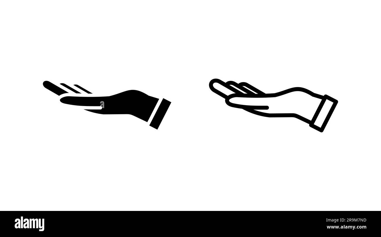 Hand icon vector. hand symbols. palm Stock Vector Image & Art - Alamy