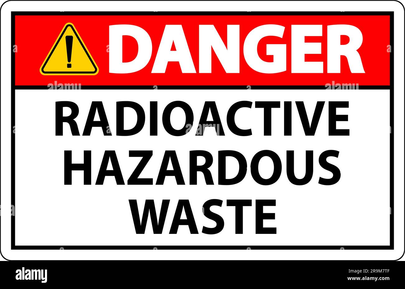 Danger Sign Radioactive Hazardous Waste Stock Vector Image & Art - Alamy
