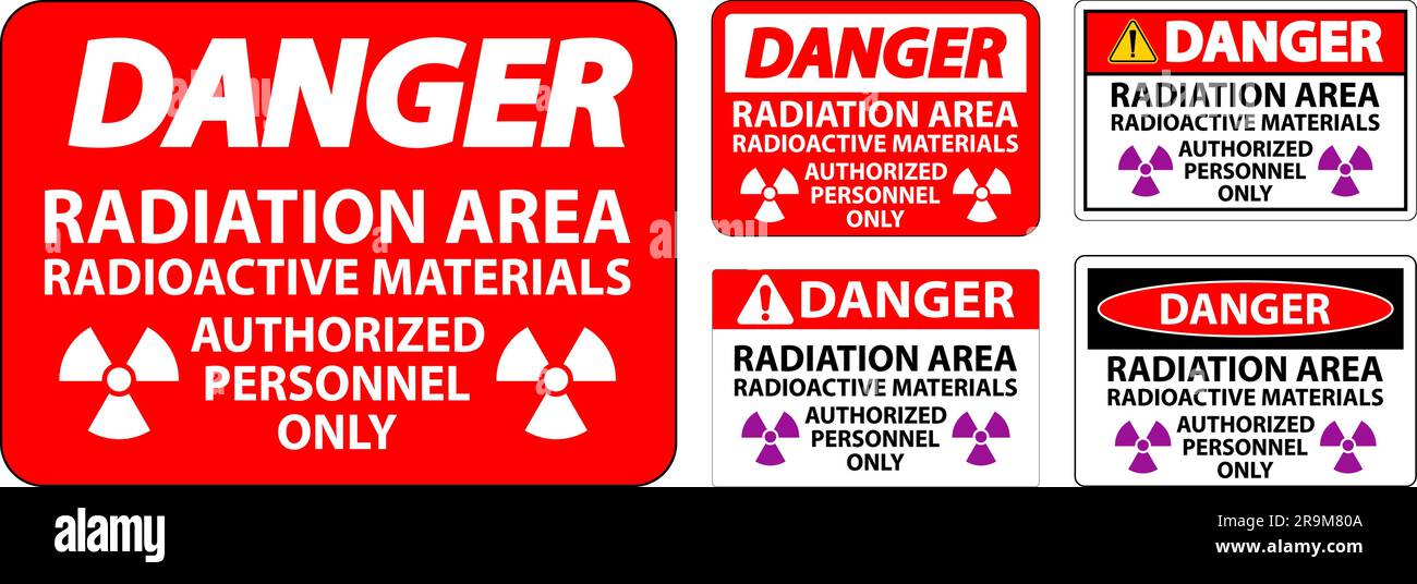 Radiation Danger Sign Caution Radiation Area, Radioactive Materials ...