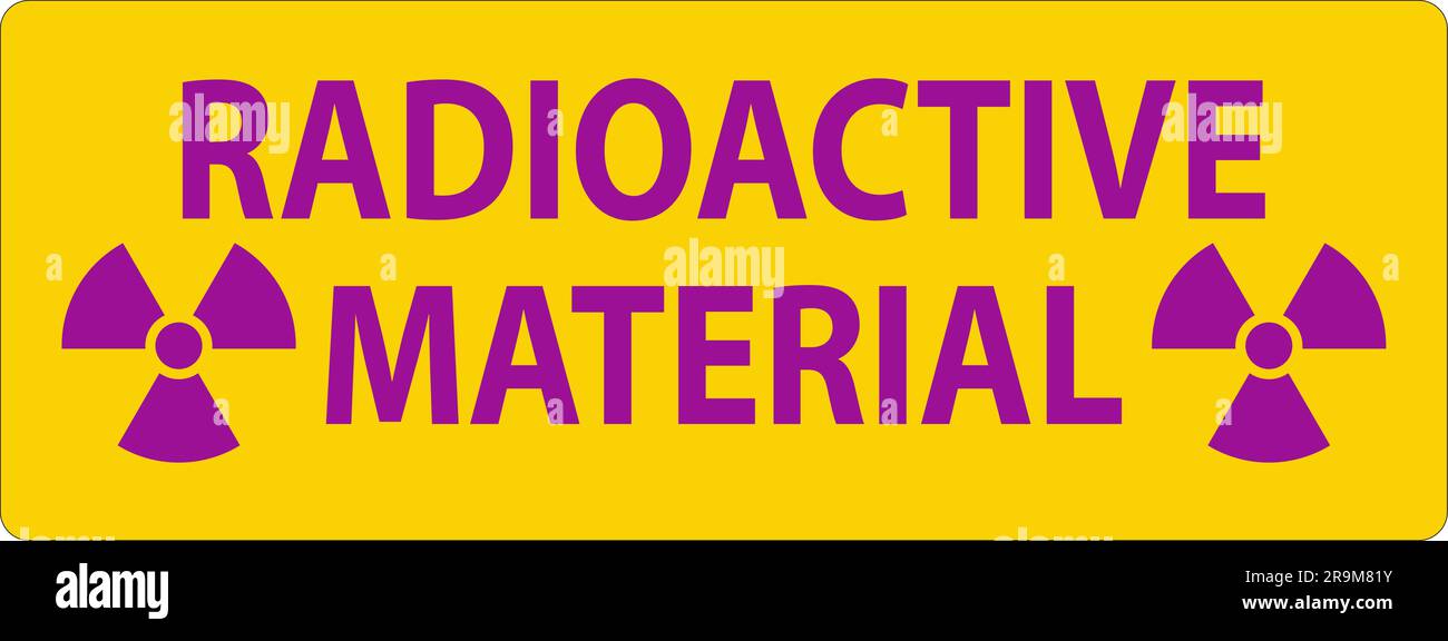 Caution Sign Radioactive Materials Stock Vector Image & Art - Alamy