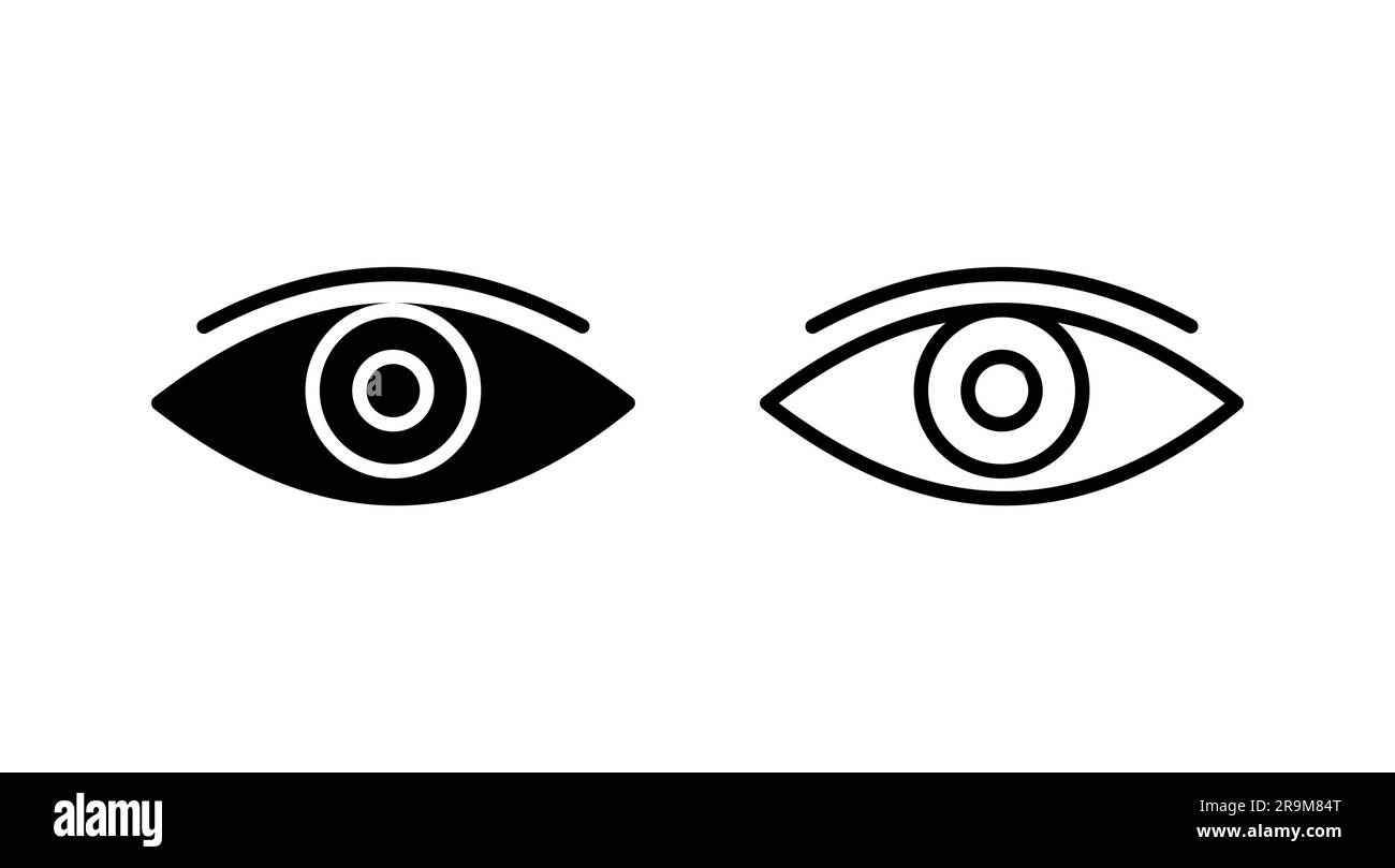 Eye icon. Look and Vision icon. Eye vector icon Stock Vector Image ...