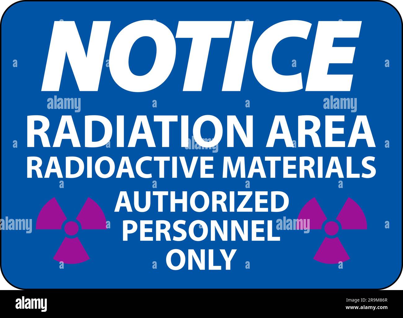 Radiation Notice Sign Caution Radiation Area, Radioactive Materials ...
