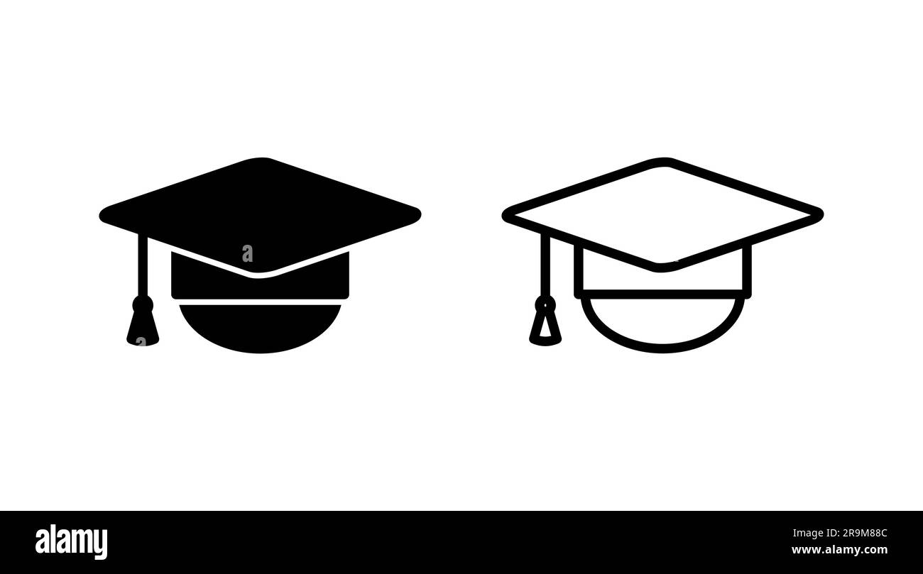 Education icon vector. graduation cap icon vector Stock Vector Image ...