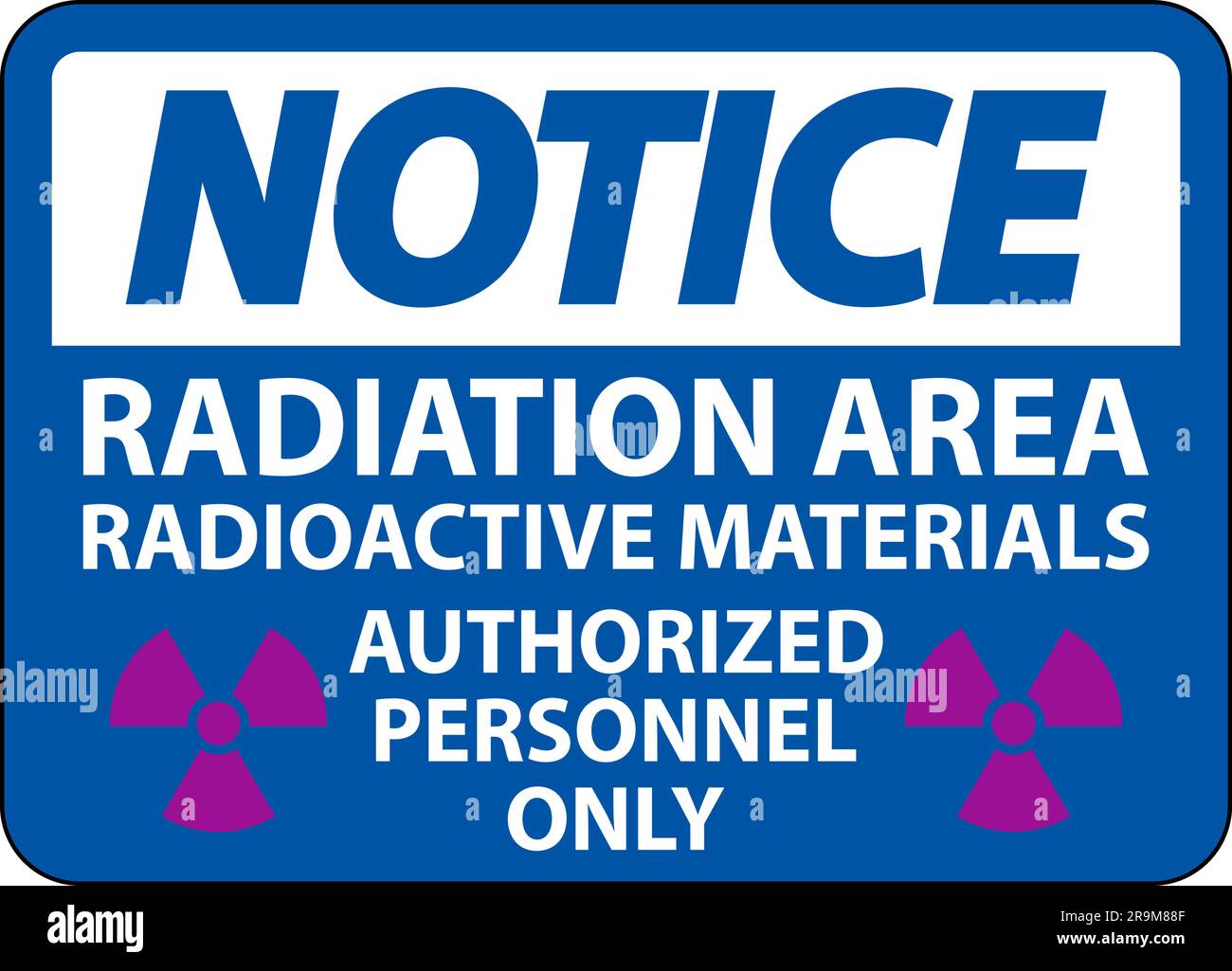 Radiation Notice Sign Caution Radiation Area, Radioactive Materials ...