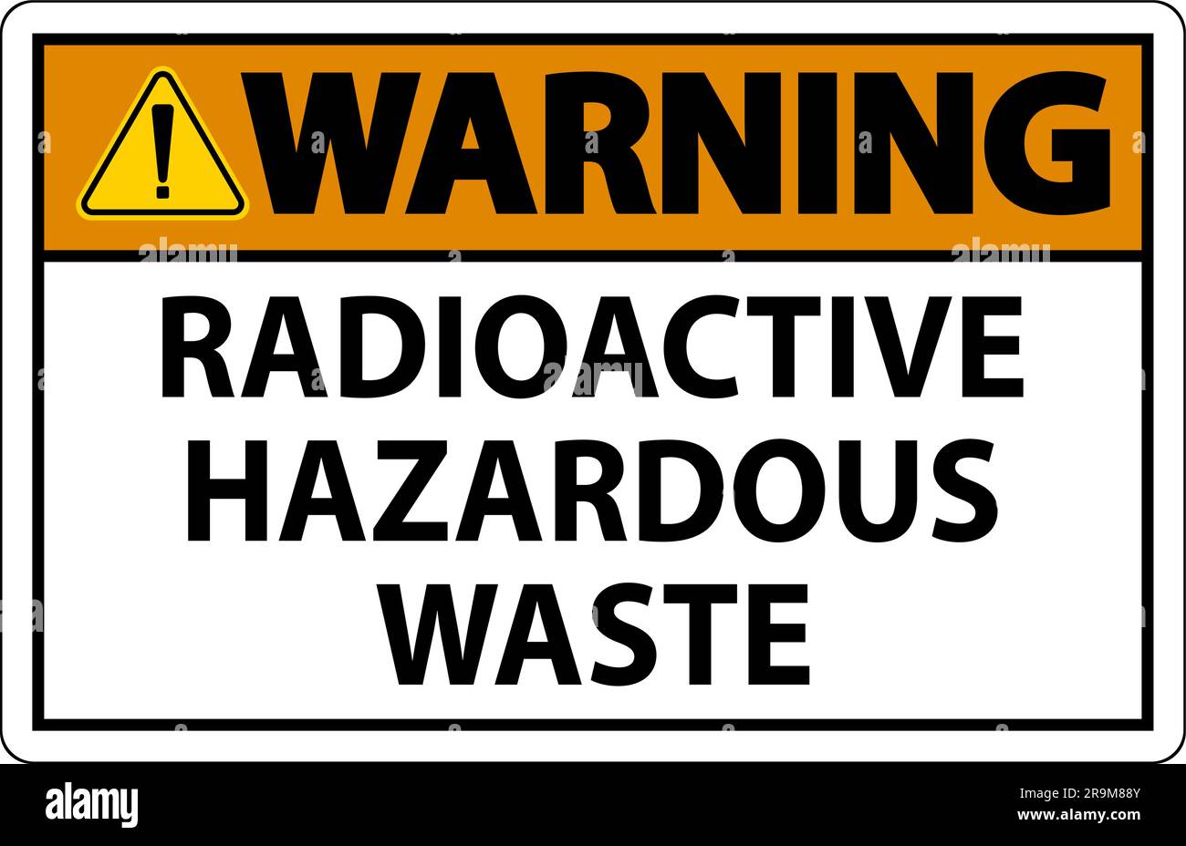 Warning Sign Radioactive Hazardous Waste Stock Vector Image & Art - Alamy