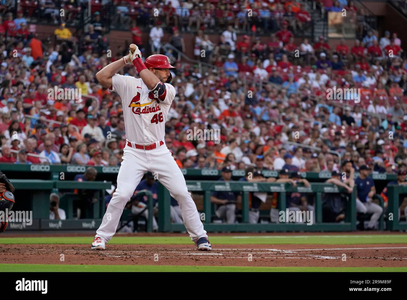 St. Louis Cardinals' Paul Goldschmidt bats during the third inning of a ...