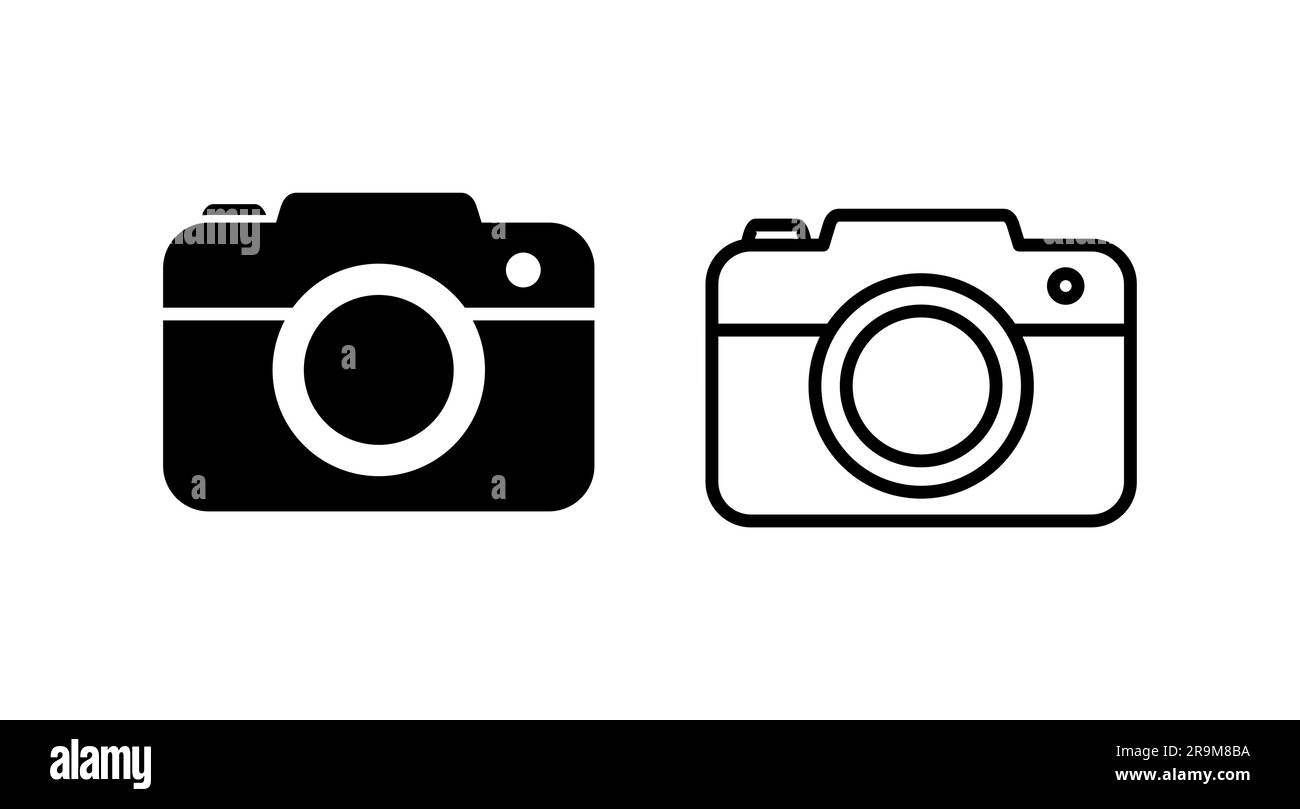 Camera Icon in trendy flat style isolated. Camera symbol web site design Stock Vector Image ...