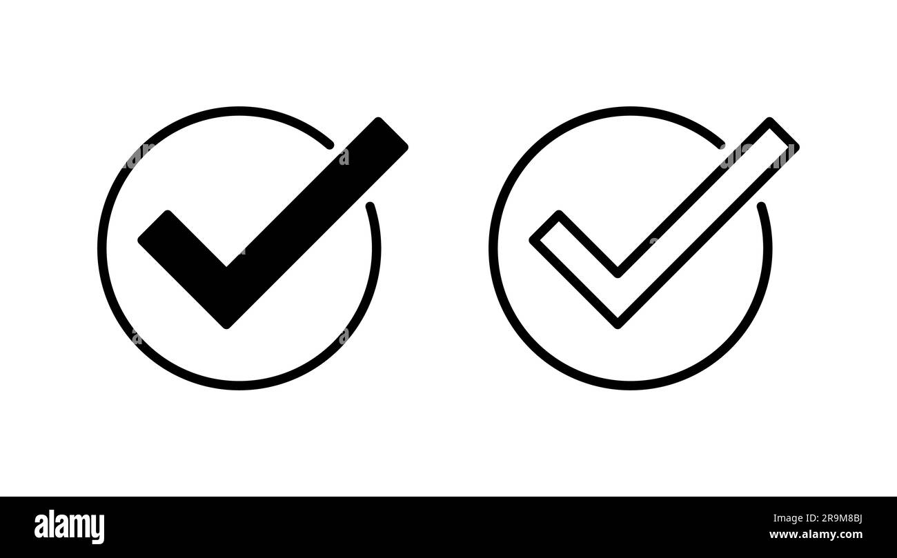 check icon vector. check mark icon. check list button icon Stock Vector Image & Art - Alamy