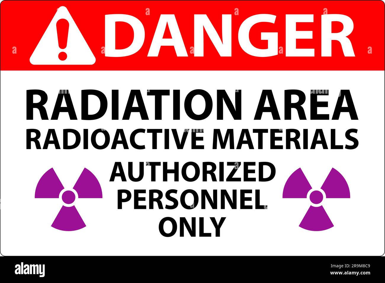 Radiation Danger Sign Caution Radiation Area, Radioactive Materials ...