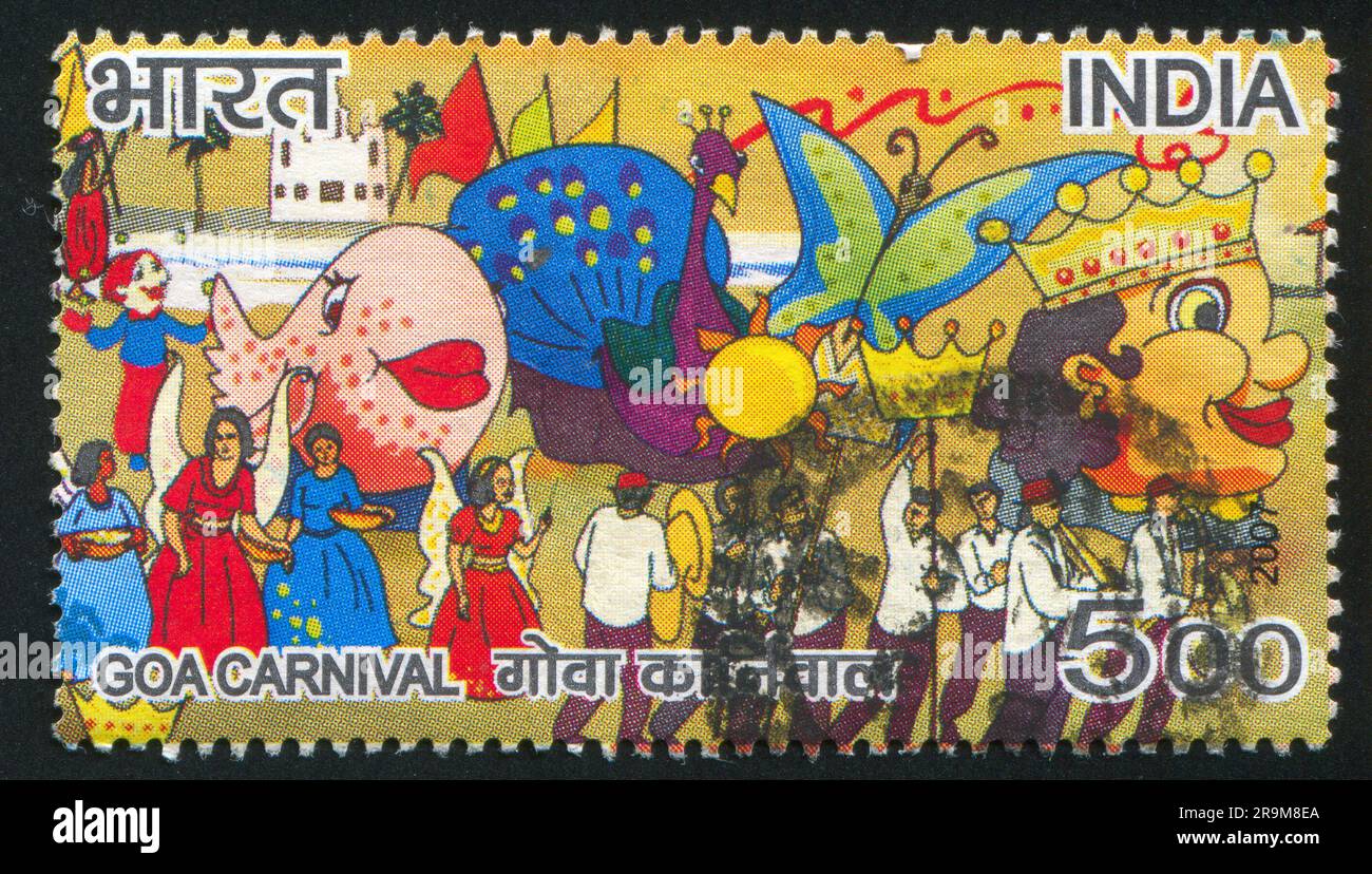INDIA - CIRCA 2007: stamp printed by India, shows Goa Carnival, circa ...
