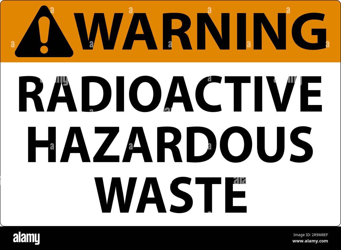 Warning Sign Radioactive Hazardous Waste Stock Vector Image & Art - Alamy