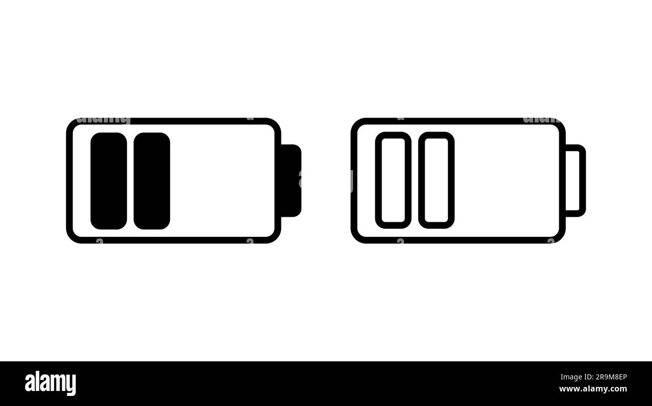 Battery icon vector. Battery charge indicator icon Stock Vector Image ...