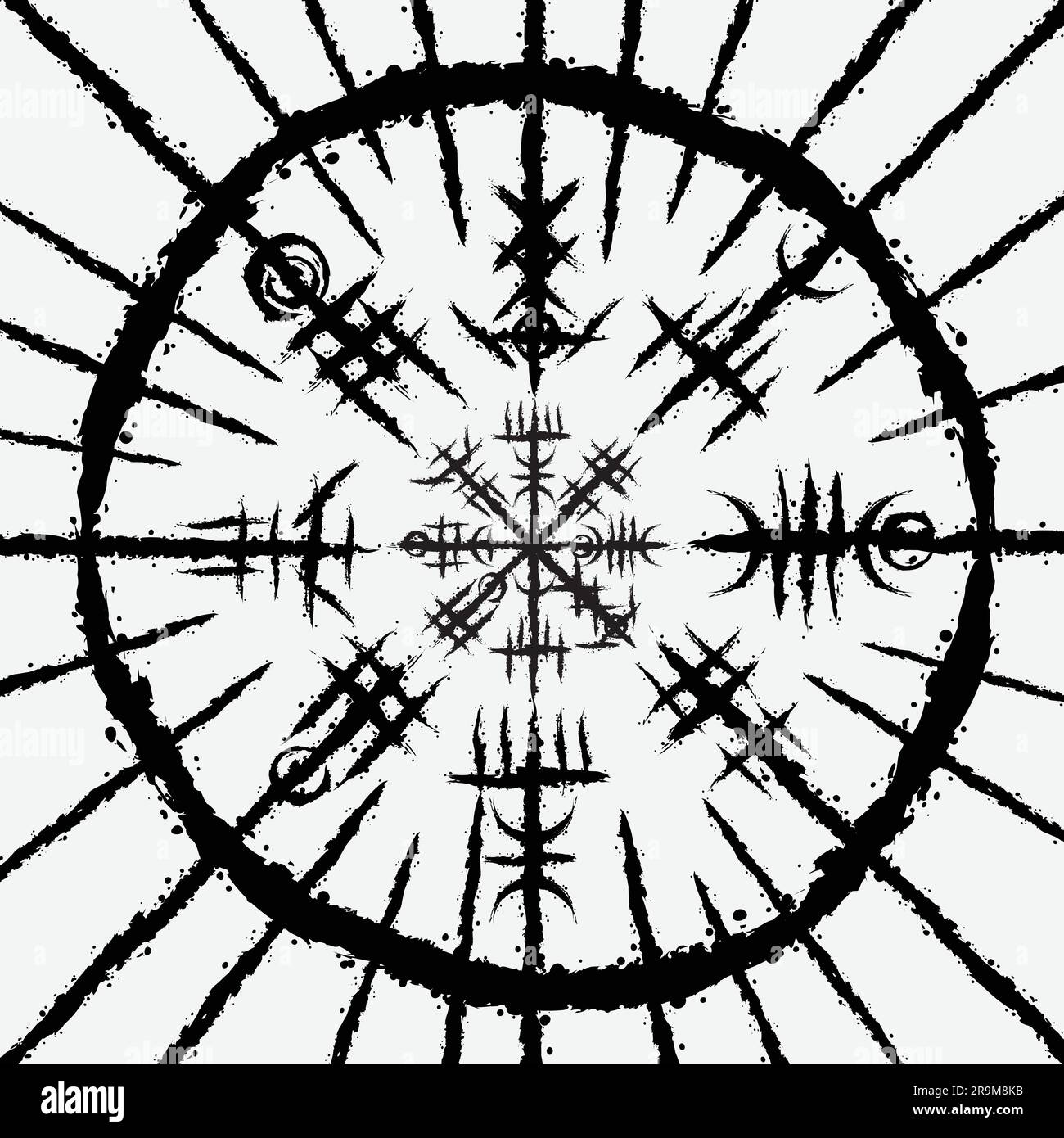 Norse viking black brush symbol lines Stock Vector Image & Art - Alamy