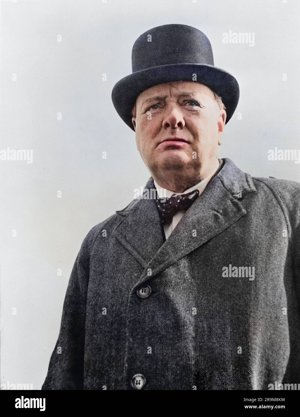 Winston Churchill, half-length portrait, U.S. Office of War Information ...