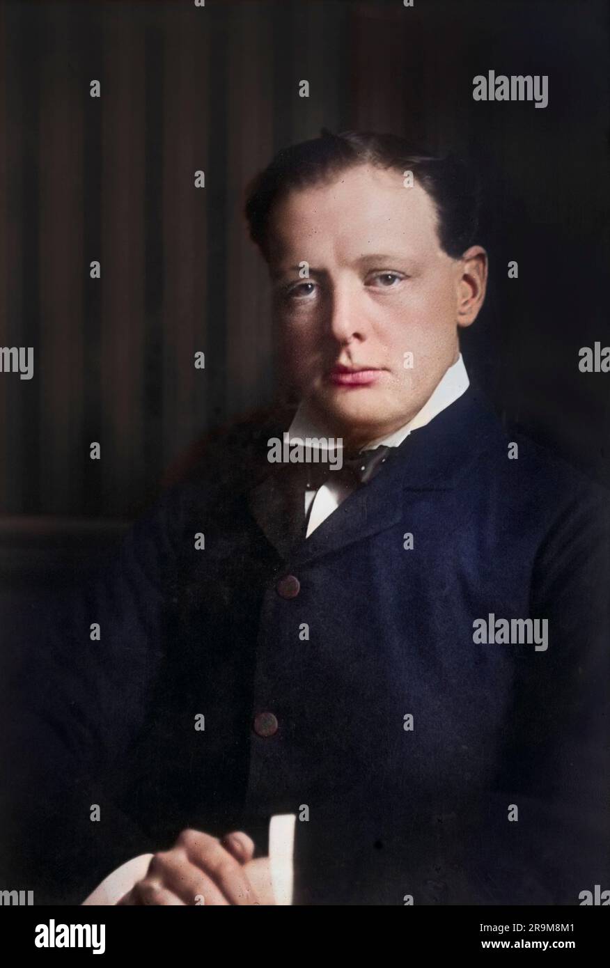 Winston Churchill, head and shoulders portrait, Bain News Service, 1900 ...