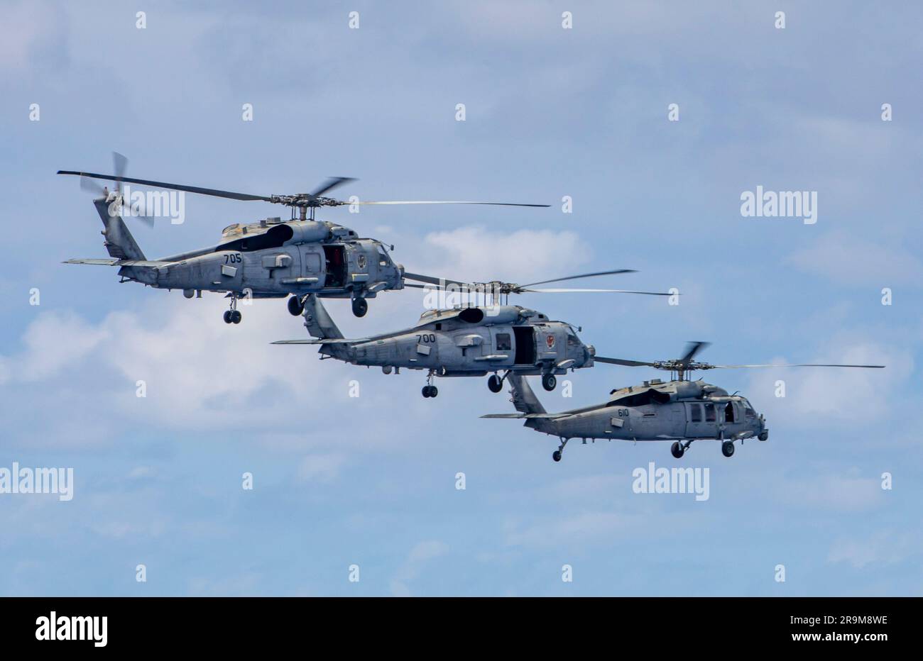 230625-N-MJ302-1413 PACIFIC OCEAN (June 25, 2023) Two MH-60R Sea Hawk ...