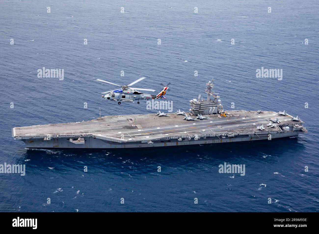 230626-N-MW880-1219 ATLANTIC OCEAN (June 26, 2023) An MH-60R Sea Hawk ...