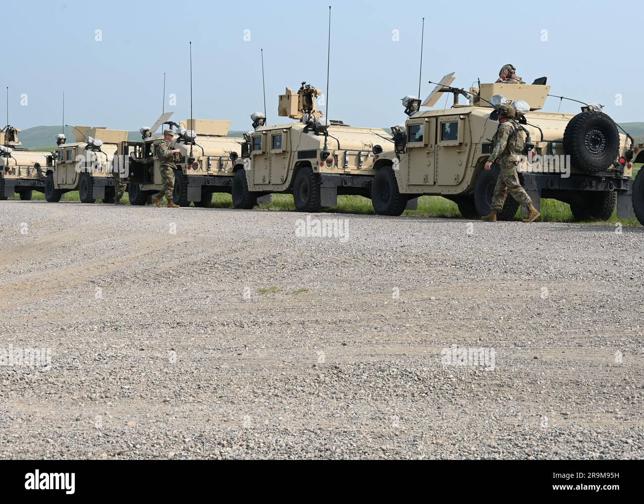 U.S. Air Force members of the 119th and 219th Security Forces Squadron ...