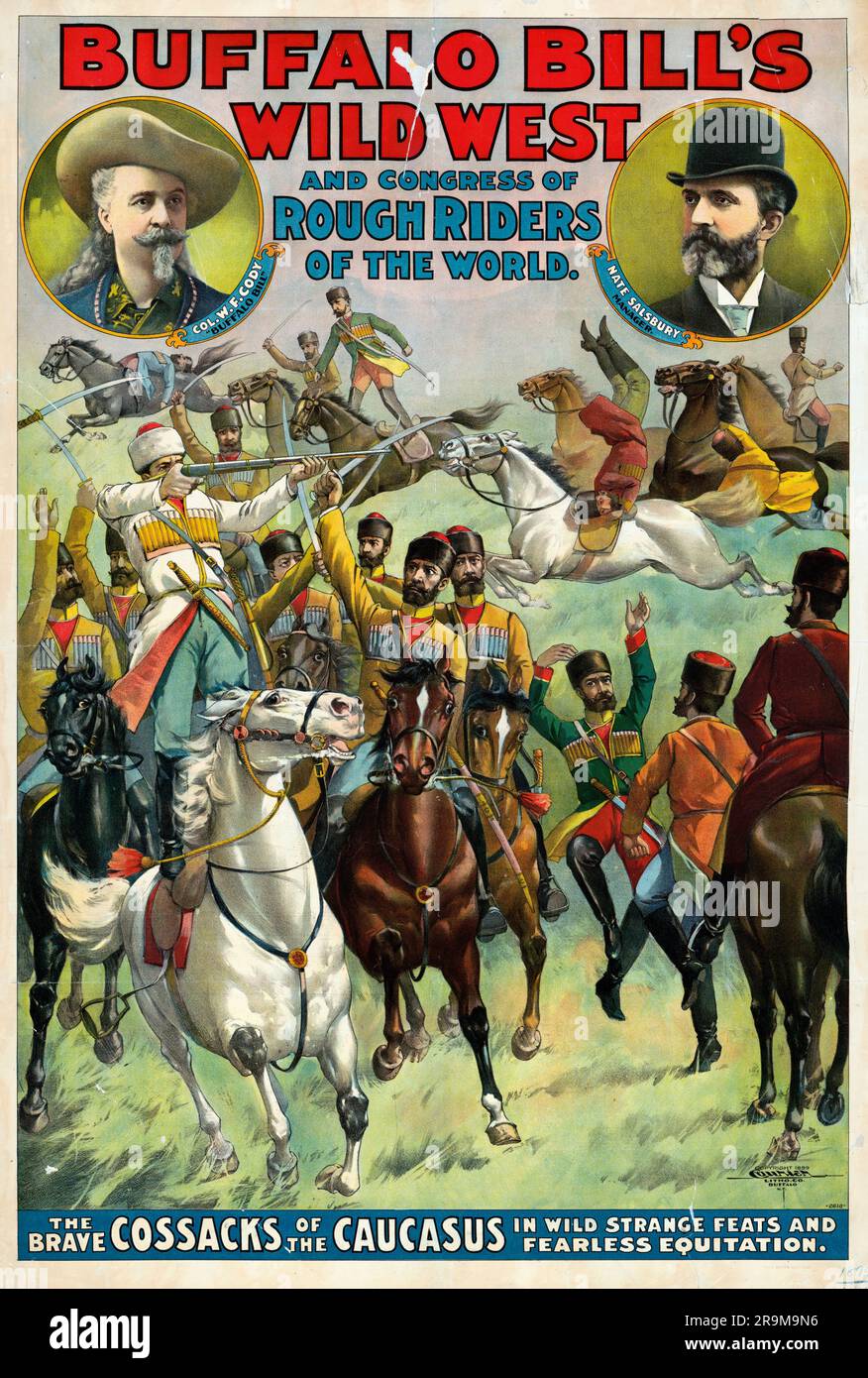 Buffalo Bill's Wild West poster Stock Photo - Alamy
