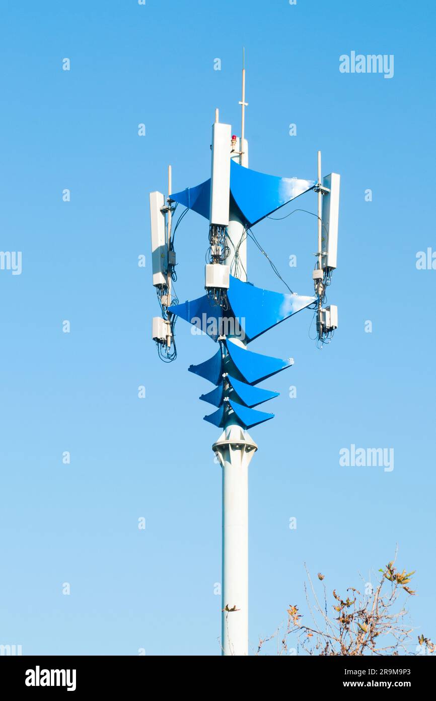 Mobile phone communications tower Stock Photo - Alamy