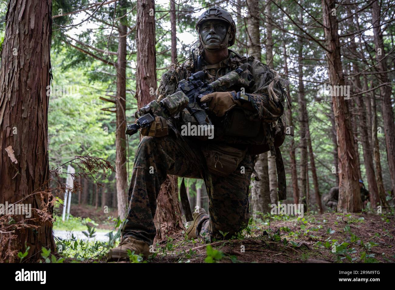 U.S. Marine Corps Staff Sgt. David Holt, a reconnaissance Marine with ...