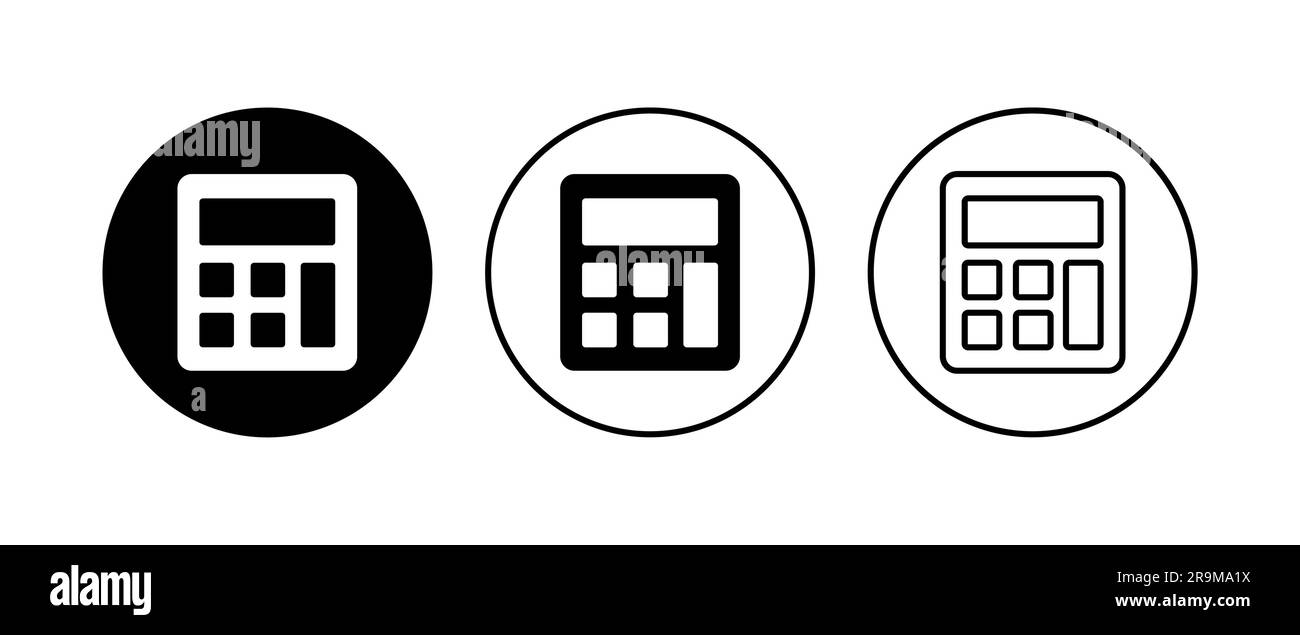 Calculator icon set. Accounting calculator icon. calculator vector ...