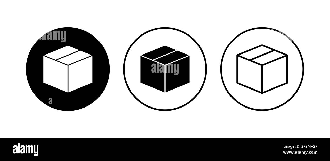 Closed package vector vectors Black and White Stock Photos & Images - Alamy