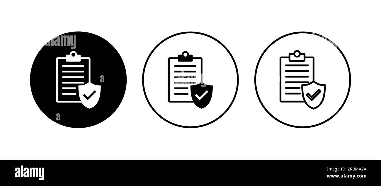 Insurance icon set. insurance symbol vector Stock Vector Image & Art ...