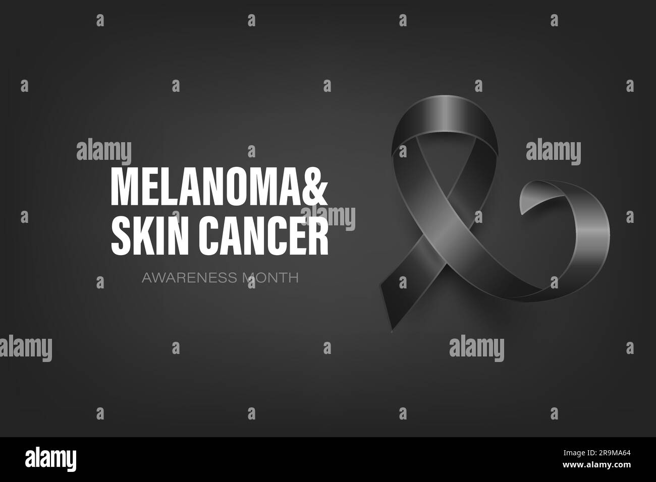 Melanoma, Skin Cancer Banner, Card, Placard with Vector 3d Realistic ...