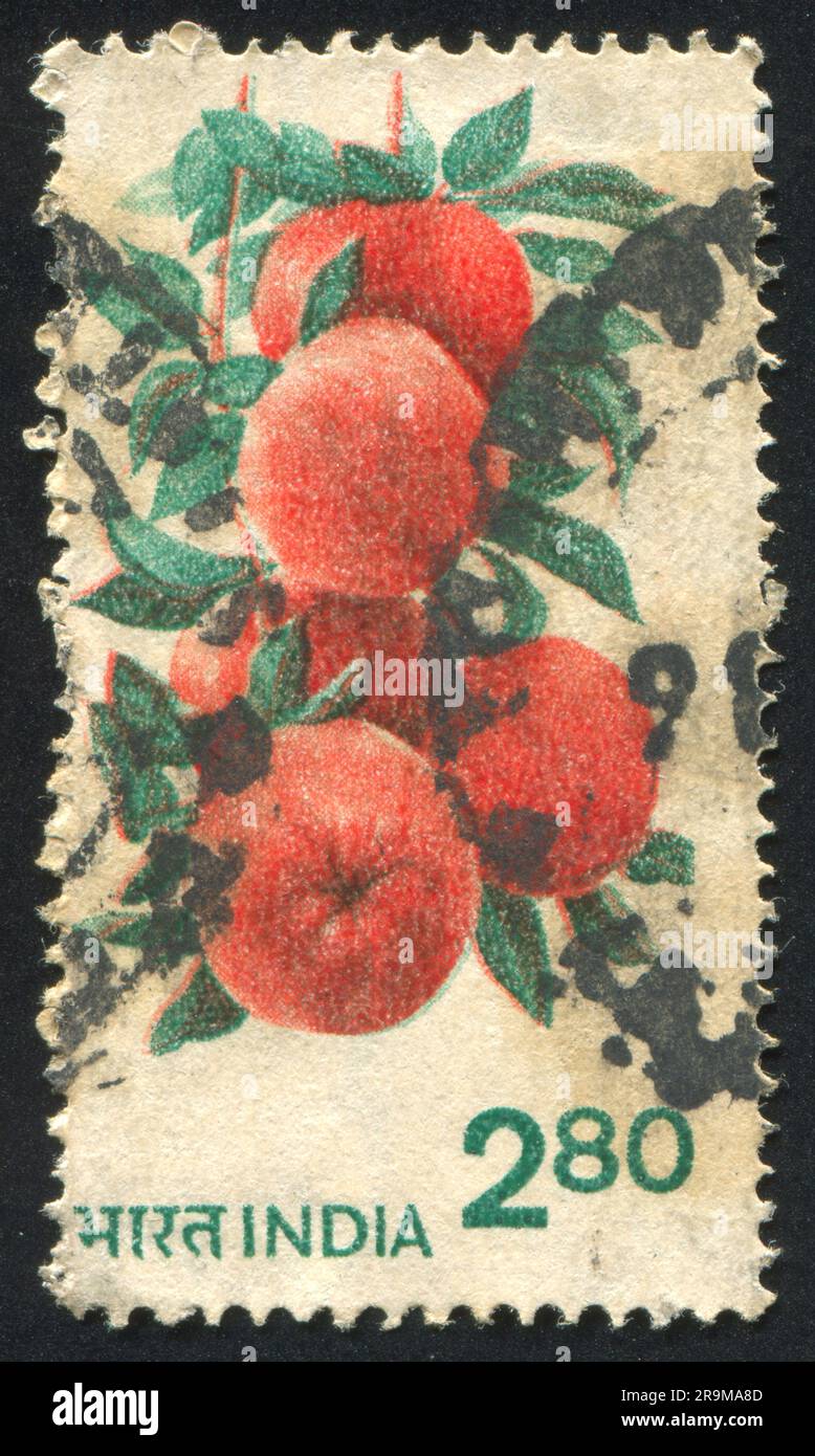 INDIA - CIRCA 1953: stamp printed by India, shows Fruits and Plants ...