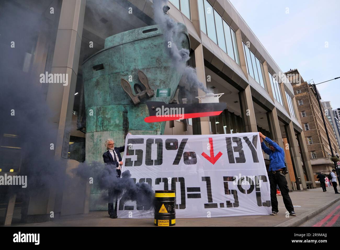 London, UK. Climate activist group Ocean Rebellion protest ahead of the ...