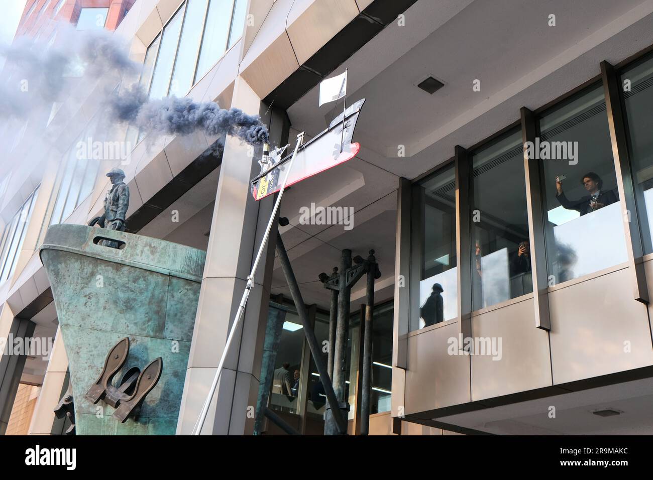 London, UK. Climate activist group Ocean Rebellion protest ahead of the ...