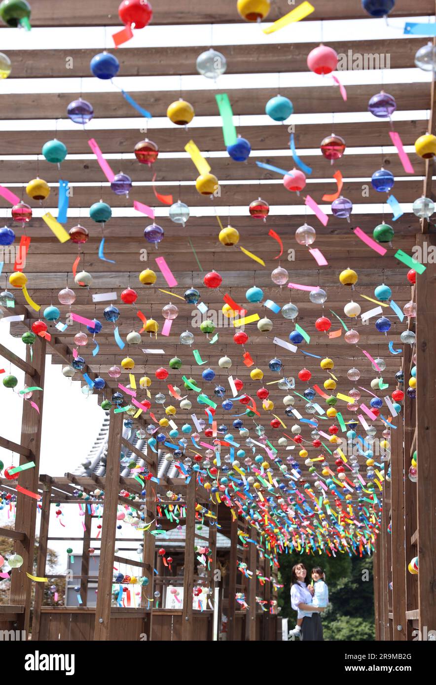 Wind bells, furin in Japanese, make cool sounds during Enshu Sanzan ...