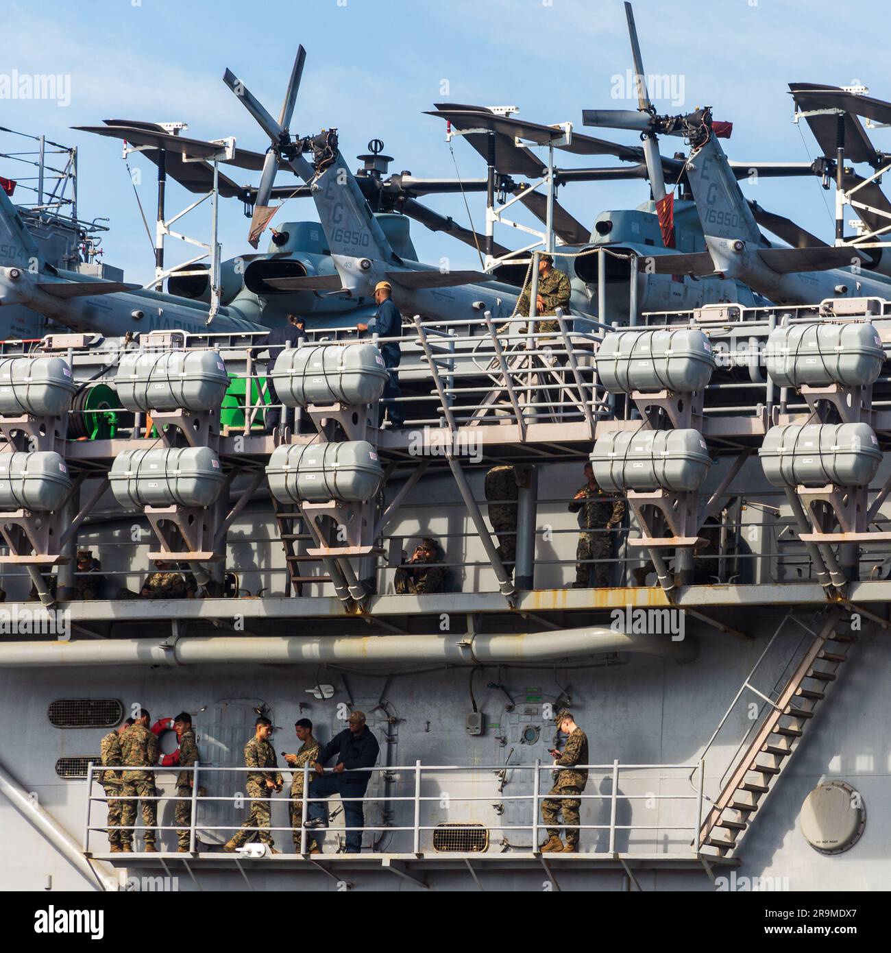 Wasp-class amphibious assault ship of the United States Navy USS ...